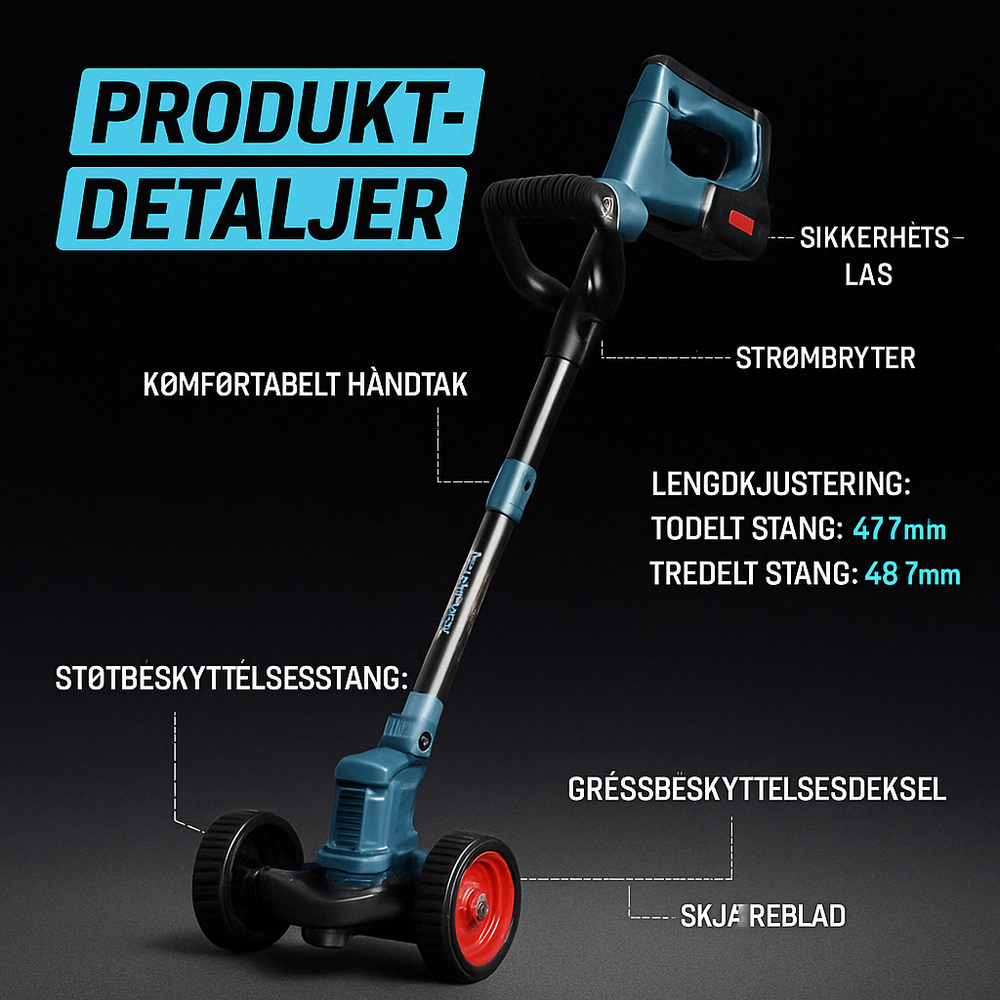 Trim-X 2.0 - Nå med kraftigere motor og sterkere blader
